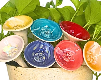 Butterfly Puddler Bee Bath Handmade Pottery Stoneware Garden Art ...