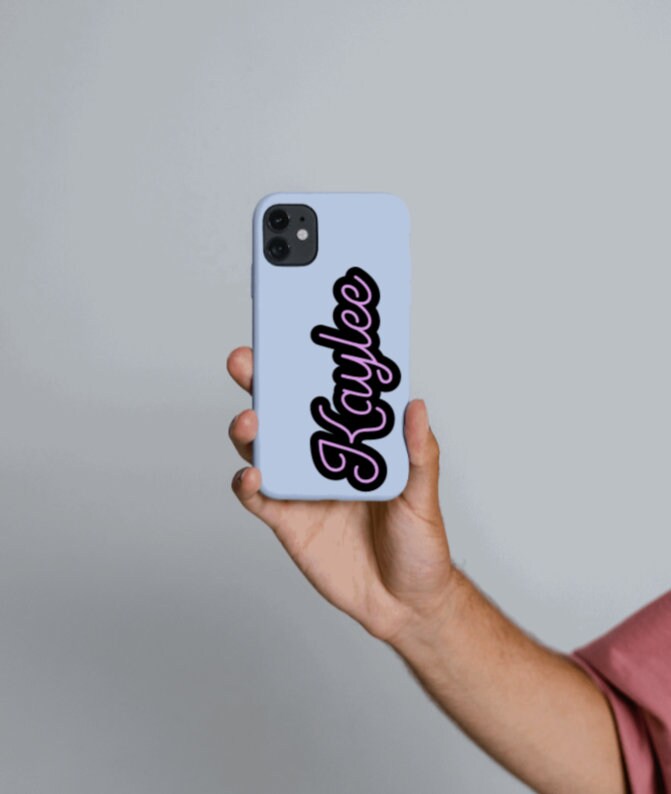 Custom Double Layer Name Vinyl Decal (black Bottom Layer),two Color ...