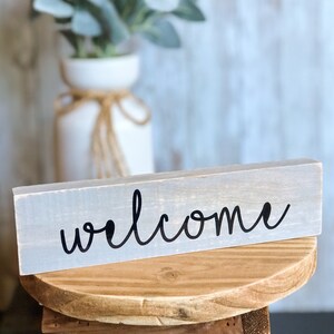 Small Accent Mini Wood Signs, Modern Farmhouse Decor, Mini Distressed ...