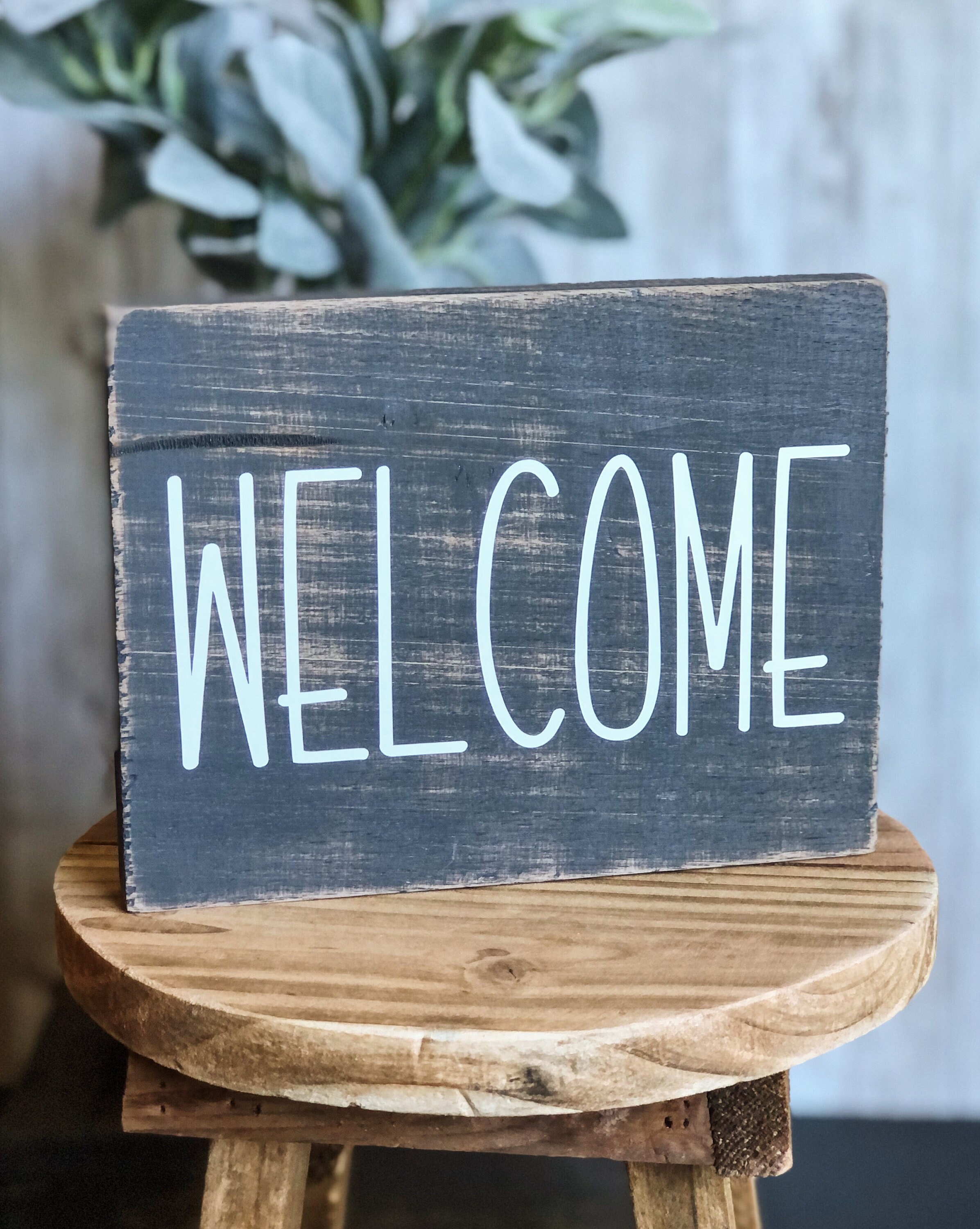 Small Accent Mini Wood Signs, Home, Welcome Mini Wood Sign, Distressed ...