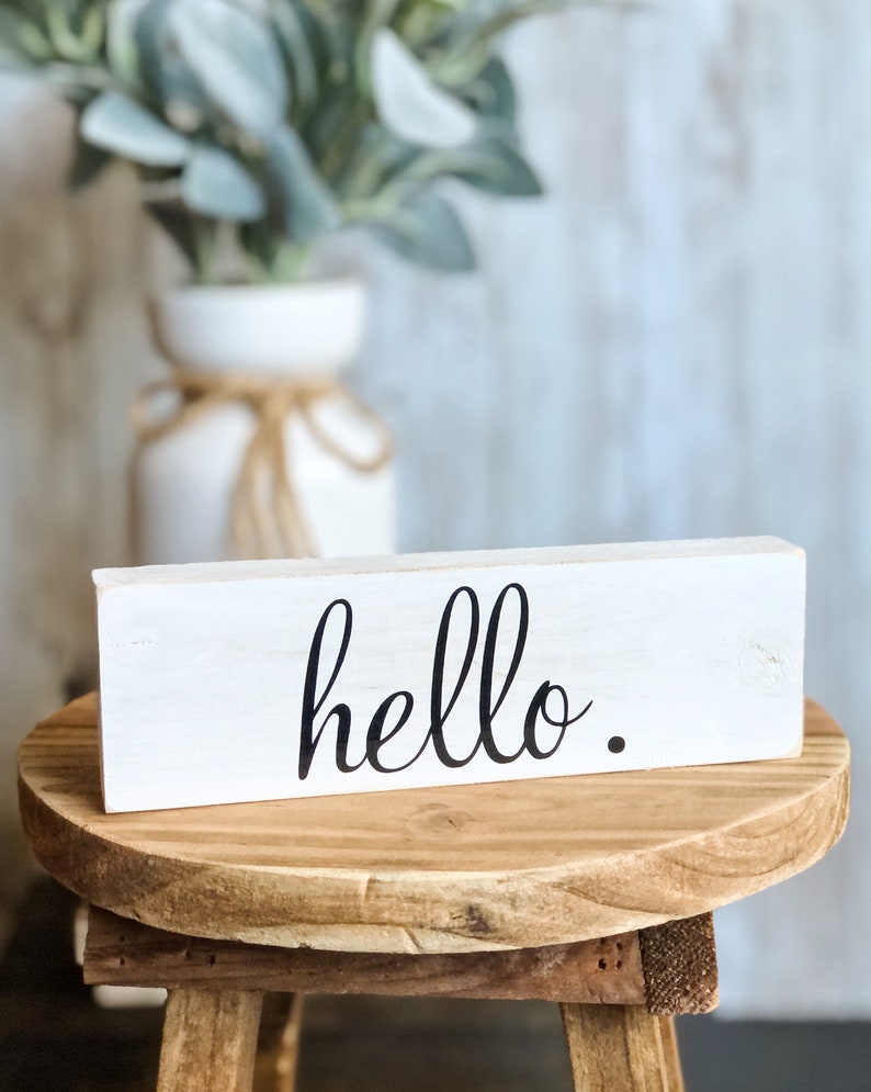 Small Accent Mini Wood Signs, Modern Farmhouse Decor, Mini Distressed ...