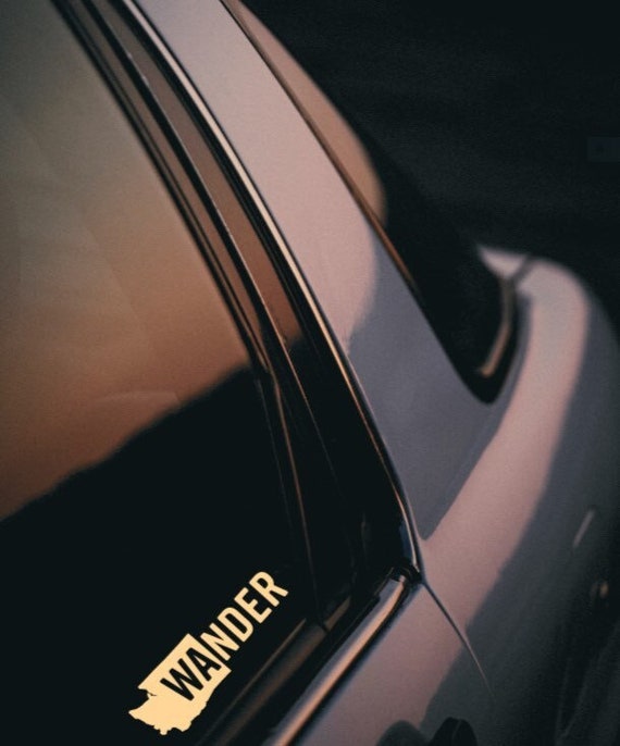 Washington State Outline Wander Custom Decal Wander Car - Etsy