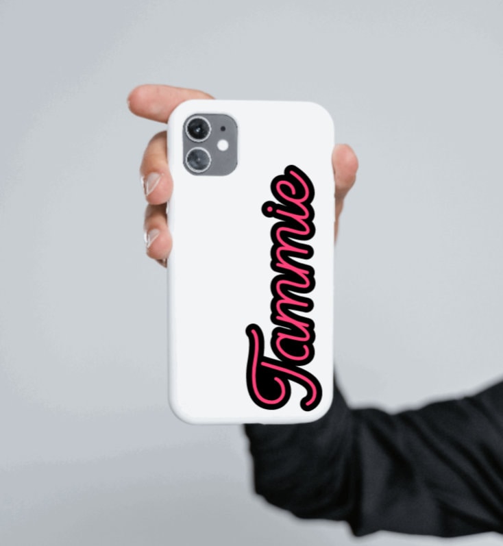 Custom Double Layer Name Vinyl Decal (black Bottom Layer),two Color ...