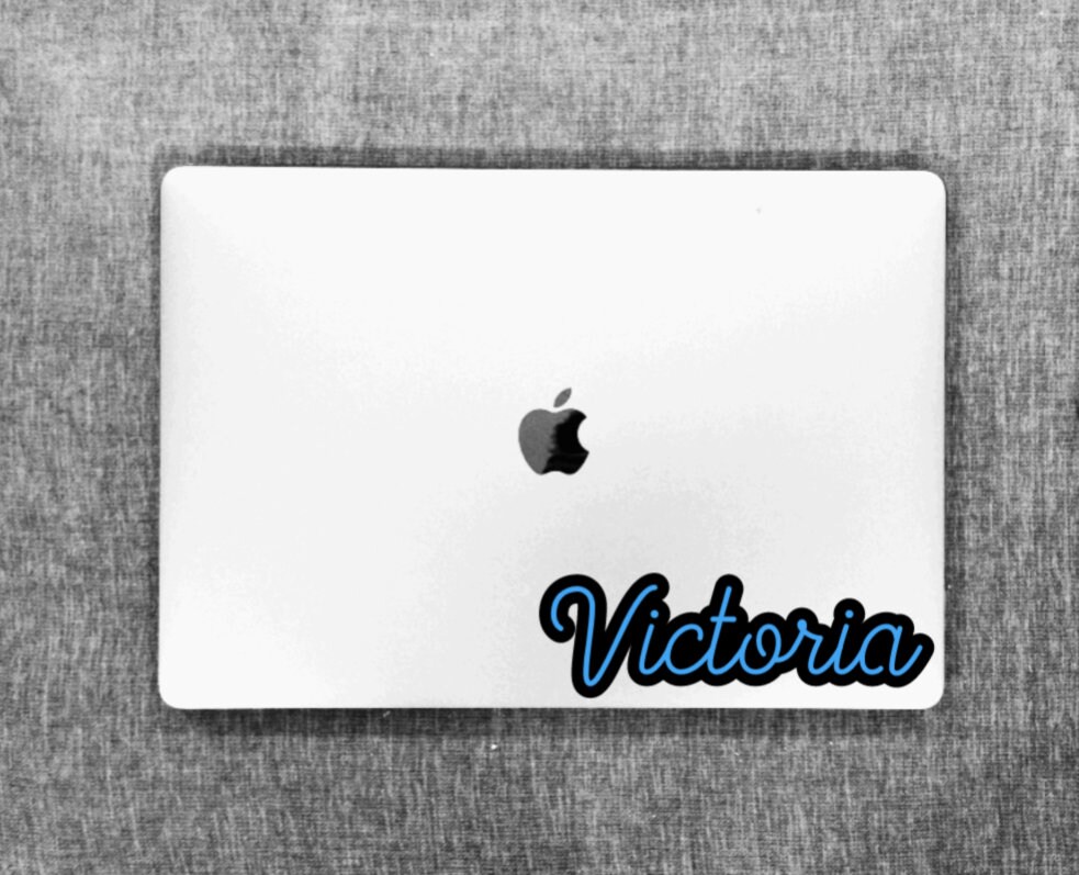 Custom Double Layer Name Vinyl Decal (black Bottom Layer),two Color ...