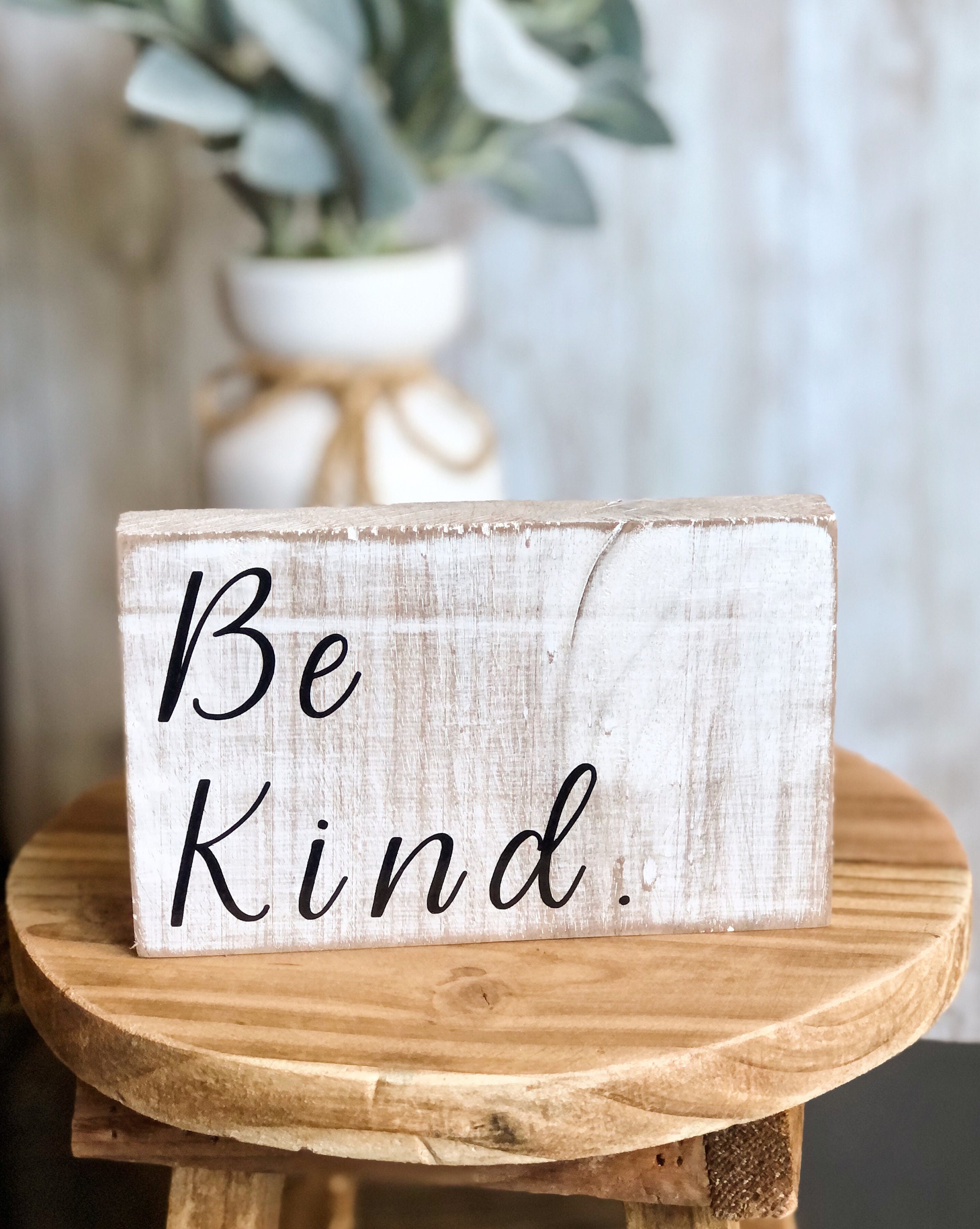 Small Accent Mini Wood Signs, Modern Farmhouse Decor, Mini Distressed ...