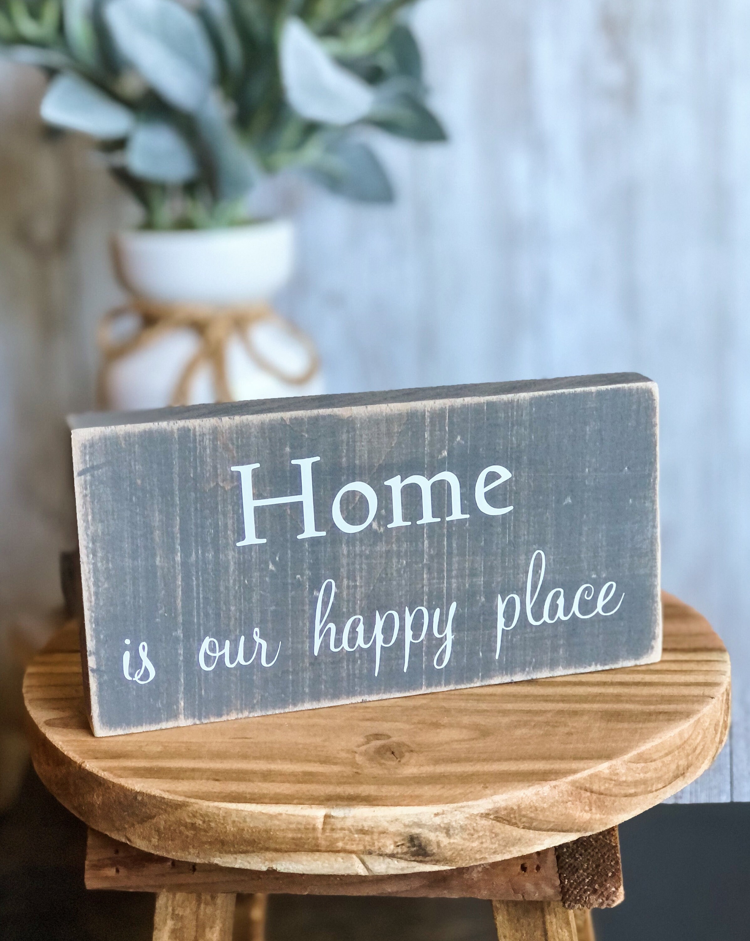 Small Accent Mini Wood Signs, Home, Welcome Mini Wood Sign, Distressed ...