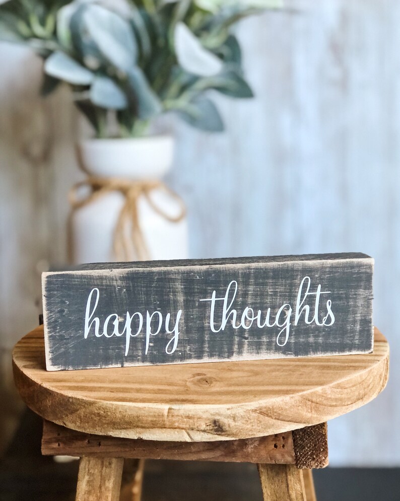 Small Accent Mini Wood Signs, Modern Farmhouse Decor, Mini Distressed ...