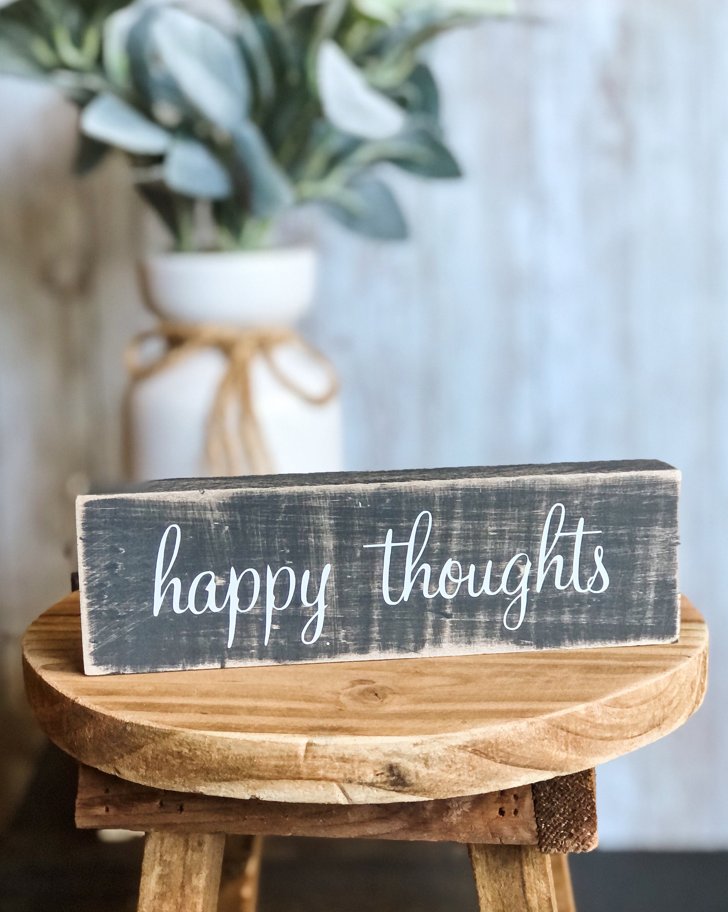 Small Accent Mini Wood Signs, Modern Farmhouse Decor, Mini Distressed ...