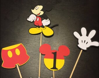 4 Piece Mickey Mouse Centerpiece Set | Etsy