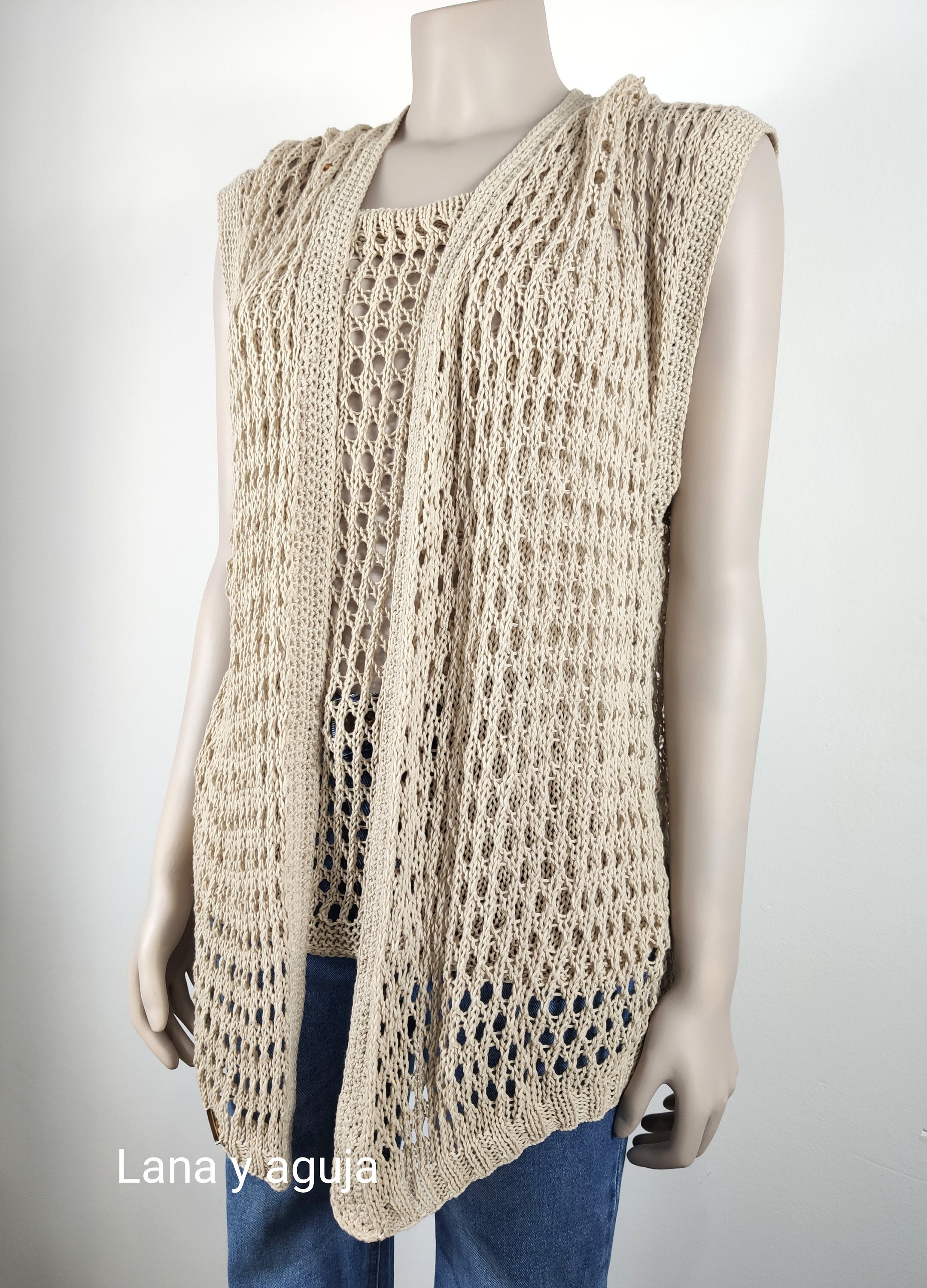 Top and Jacket Set Openwork Top Oversize Bolero Hand - Etsy