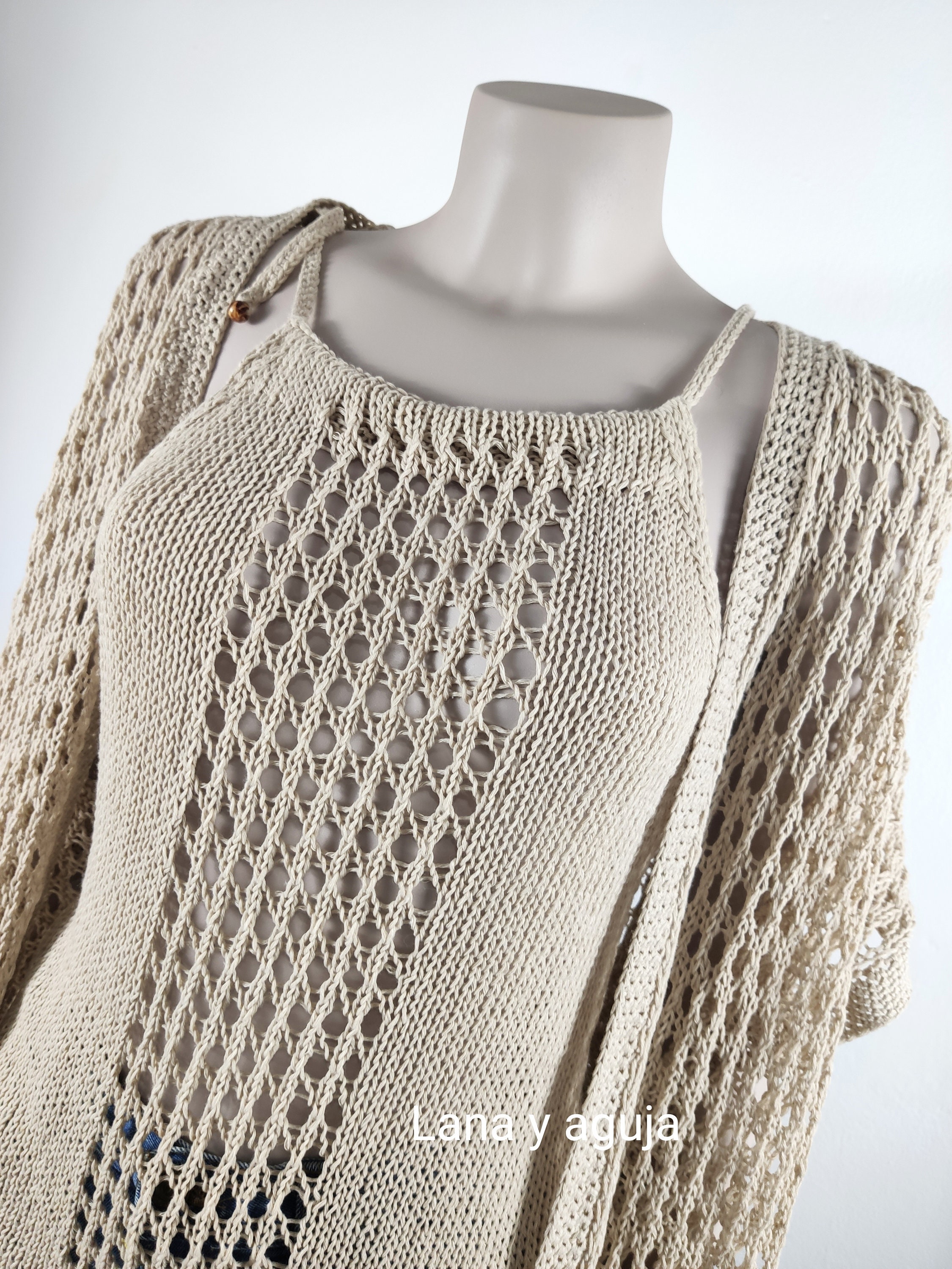 Top and Jacket Set Openwork Top Oversize Bolero Hand - Etsy