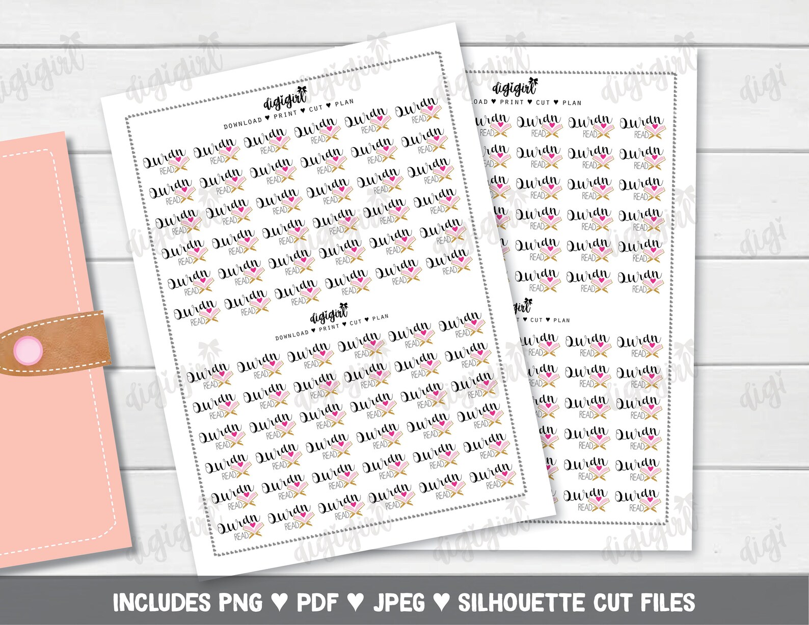 Quran Journaling stickers PRINTABLE reminders Ramadan Daily | Etsy