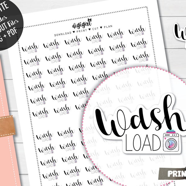 Laundry Stickers - Etsy