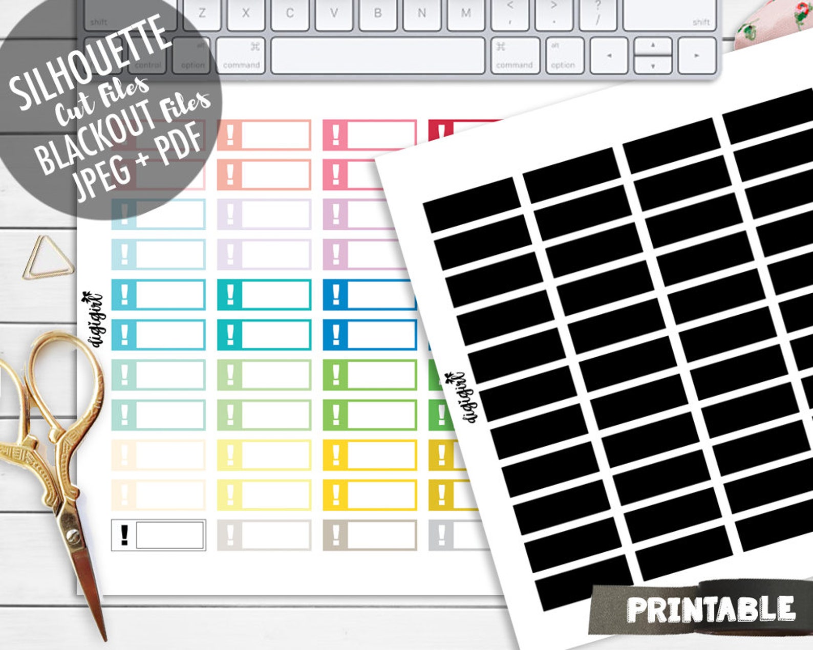 Functional Planner Stickers Important Reminder Work Stickers PRINTABLE ...