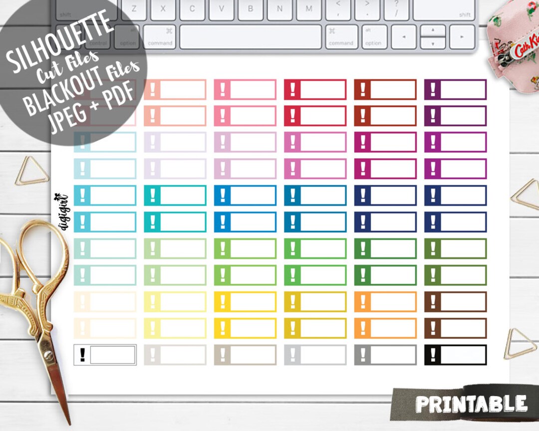 Functional Planner Stickers Important Reminder Work Stickers PRINTABLE ...