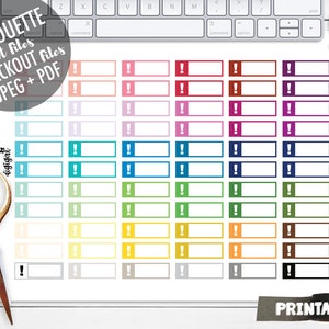 Functional Planner Stickers Important Reminder Work Stickers PRINTABLE ...