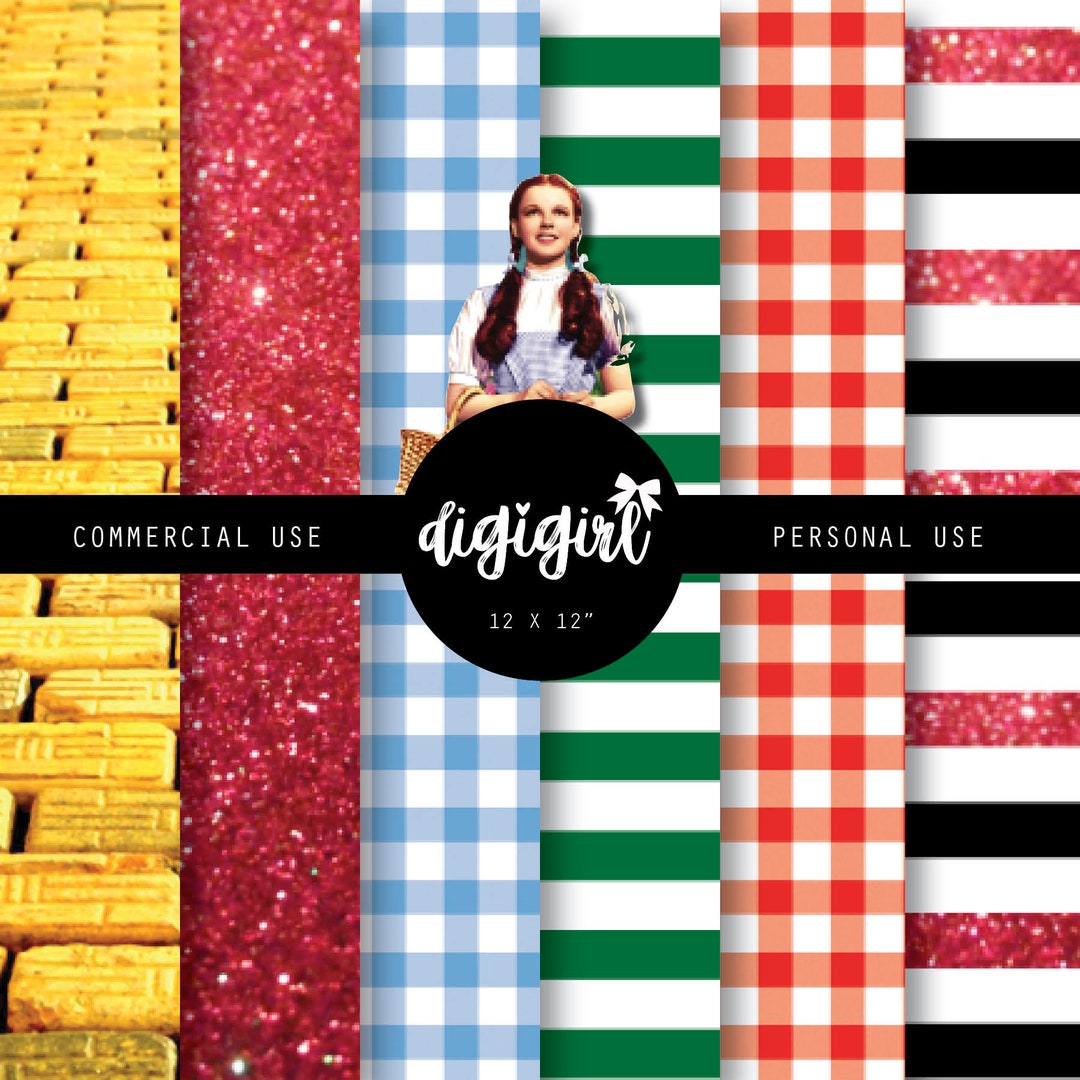 Wizard Oz Digital Background Wizard Oz Party Decor Wizard Oz Digital ...