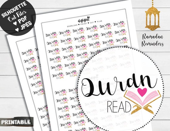 Quran Journaling Stickers PRINTABLE Reminders Ramadan Daily - Etsy
