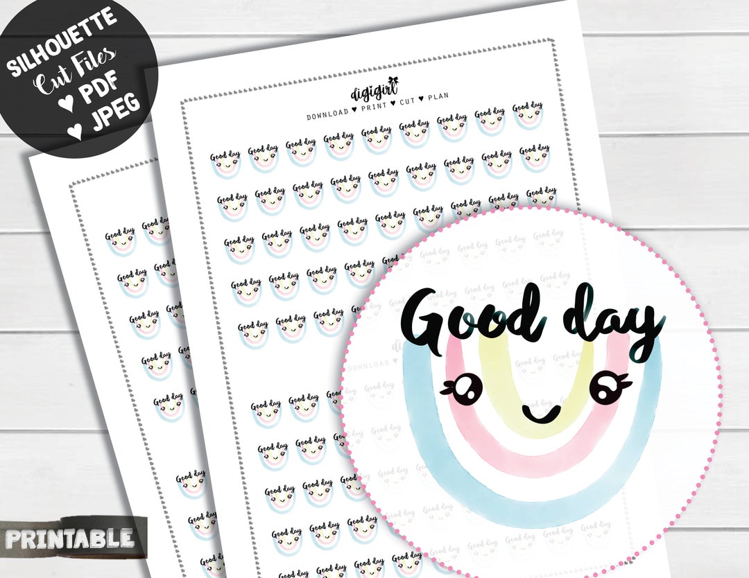 Mood Tracker PRINTABLE Stickers Good Day Weekly Daily Moods Wellness ...
