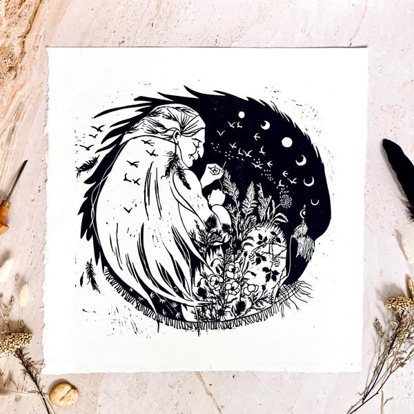 Crone Art - Etsy