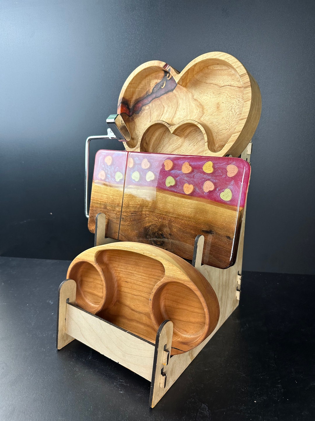 Show Display for Small Cutting Boards, Cheese Boards, Bowls, or Serving ...