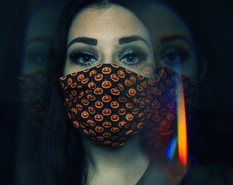 Halloween Face Mask | Etsy