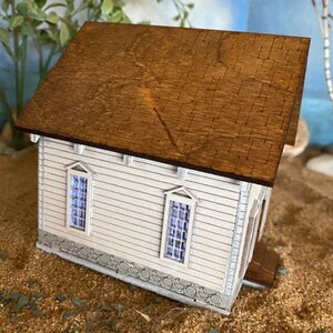 HO Miniature Rustic Synagogue With Star of David 1:87 Scale Western ...