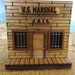 HO Scale US Marshal Jail, Miniature Old West Building (1:87) - Etsy