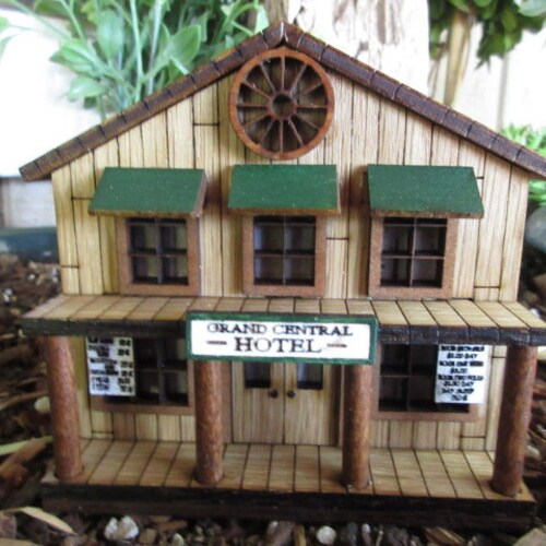 O Scale Grand Central Hotel Deadwood Old West Miniature - Etsy
