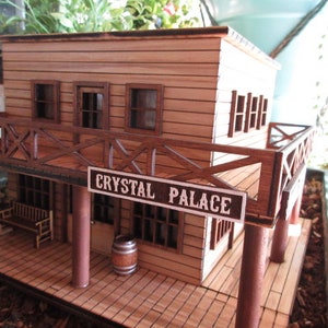 O Scale 1:43 Miniature Tombstone Crystal Palace Saloon 1881 OK Corral ...
