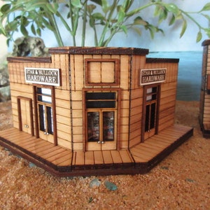 HO Scale Star and Bullock Hardware, Deadwood, Old West Miniature Rustic ...