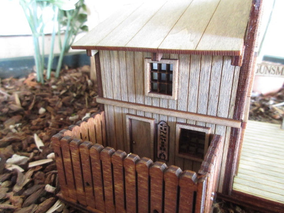 HO Scale Old West Gunsmith Building 1:87 Miniature Western | Etsy