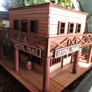 O Scale 1:43 Miniature Tombstone Crystal Palace Saloon 1881 OK Corral ...