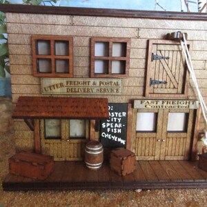 O Scale Utter Freight & Postal Delivery, Deadwood Old West Miniature ...