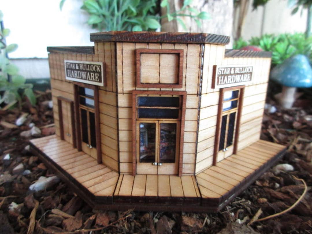 HO Scale Star and Bullock Hardware, Deadwood, Old West Miniature Rustic ...