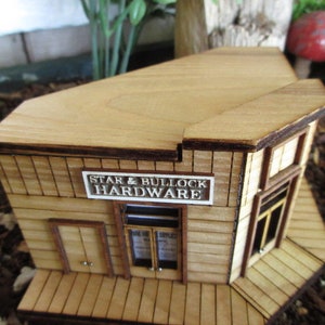 HO Scale Star and Bullock Hardware, Deadwood, Old West Miniature Rustic ...