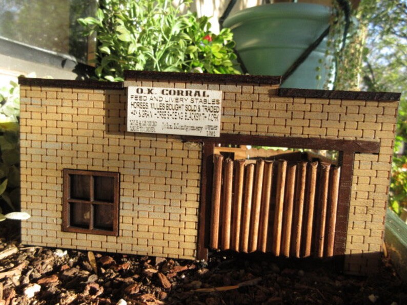 O Scale 1:43 Miniature Tombstone 1881 OK Corral Wyatt Earp | Etsy