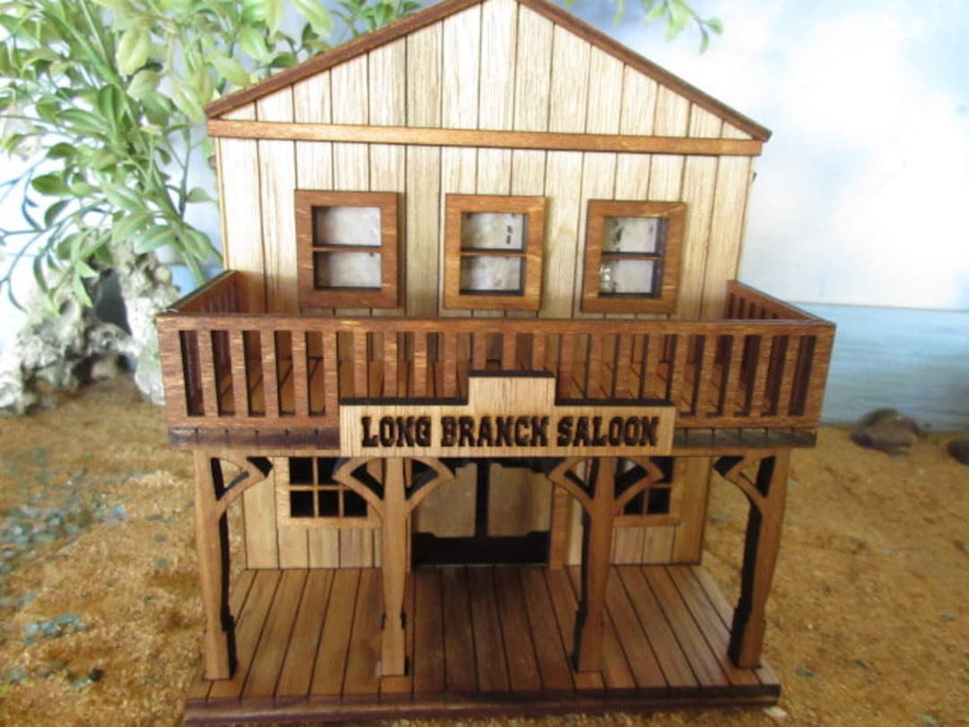 O Scale Long Branch Saloon Miniature, Gunsmoke, 1:43 Scale - Etsy