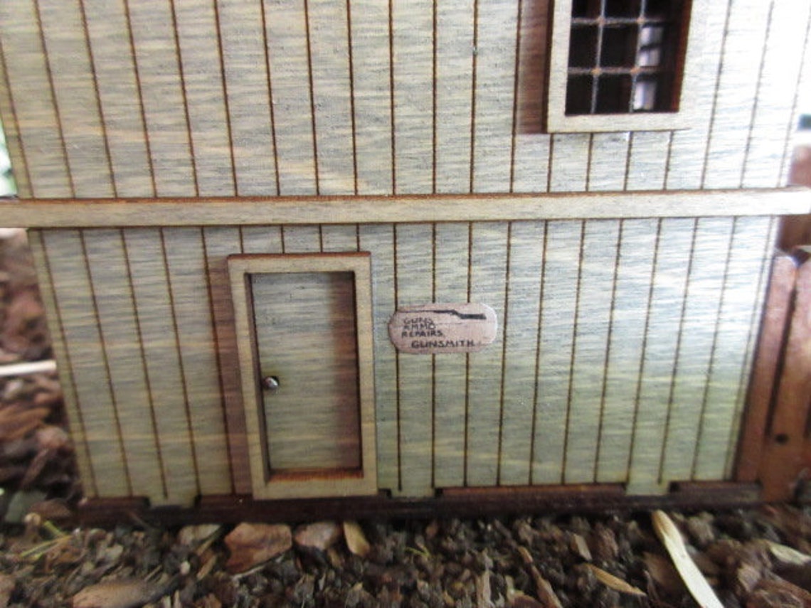 HO Scale Old West Gunsmith Building 1:87 Miniature Western | Etsy