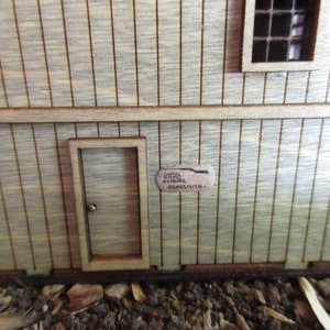 HO Scale Old West Gunsmith Building 1:87 Miniature Western Rustic Train ...