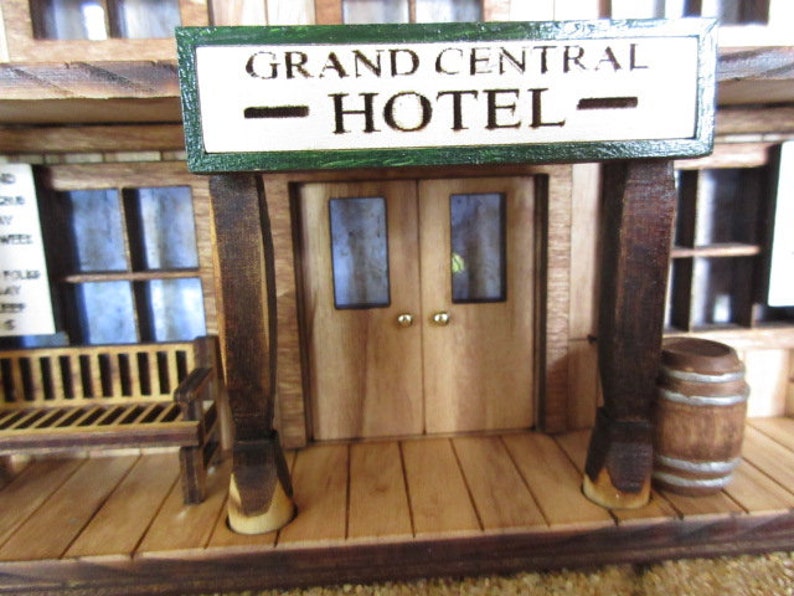 O Scale Grand Central Hotel, Deadwood Miniature, 1:43 Scale Model - Etsy
