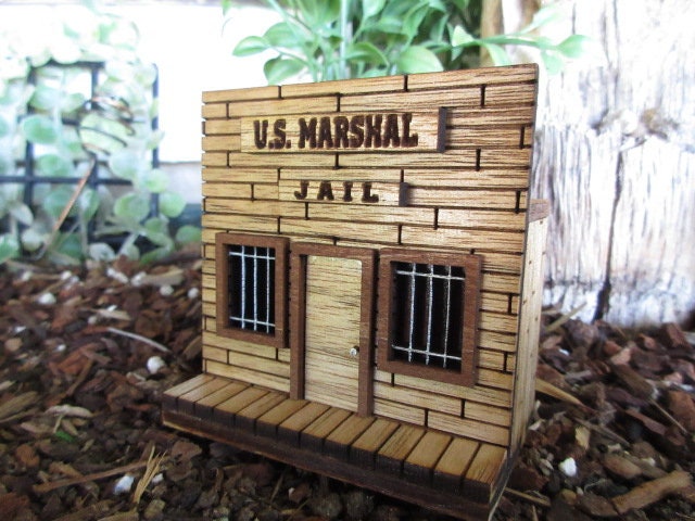 HO Scale Old West US Marshal and Jail House — Old West Miniatures