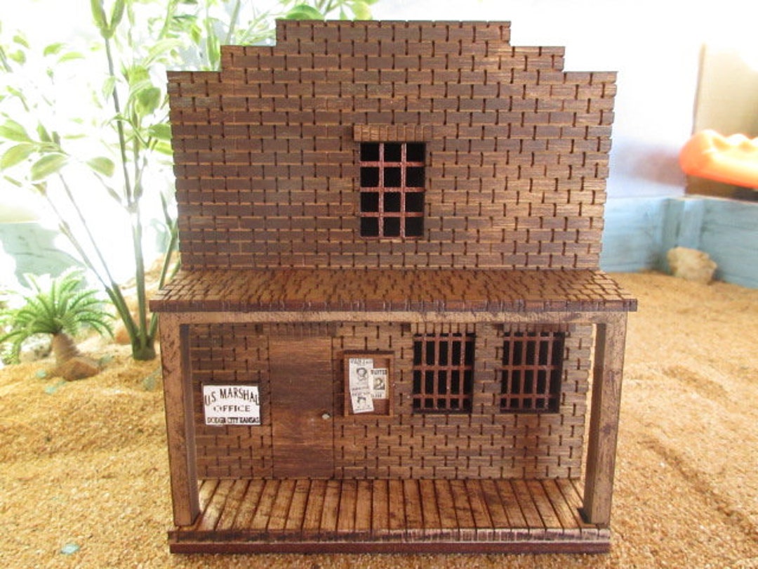 O Scale Dodge City Marshal Office Jail, Miniature Western Town 1:43 - Etsy