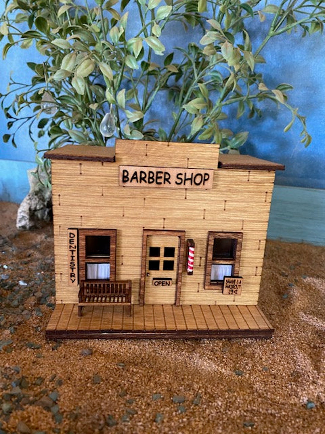 O Scale Old West Barber Shop/dentist Miniature, 1:43 Model Train - Etsy