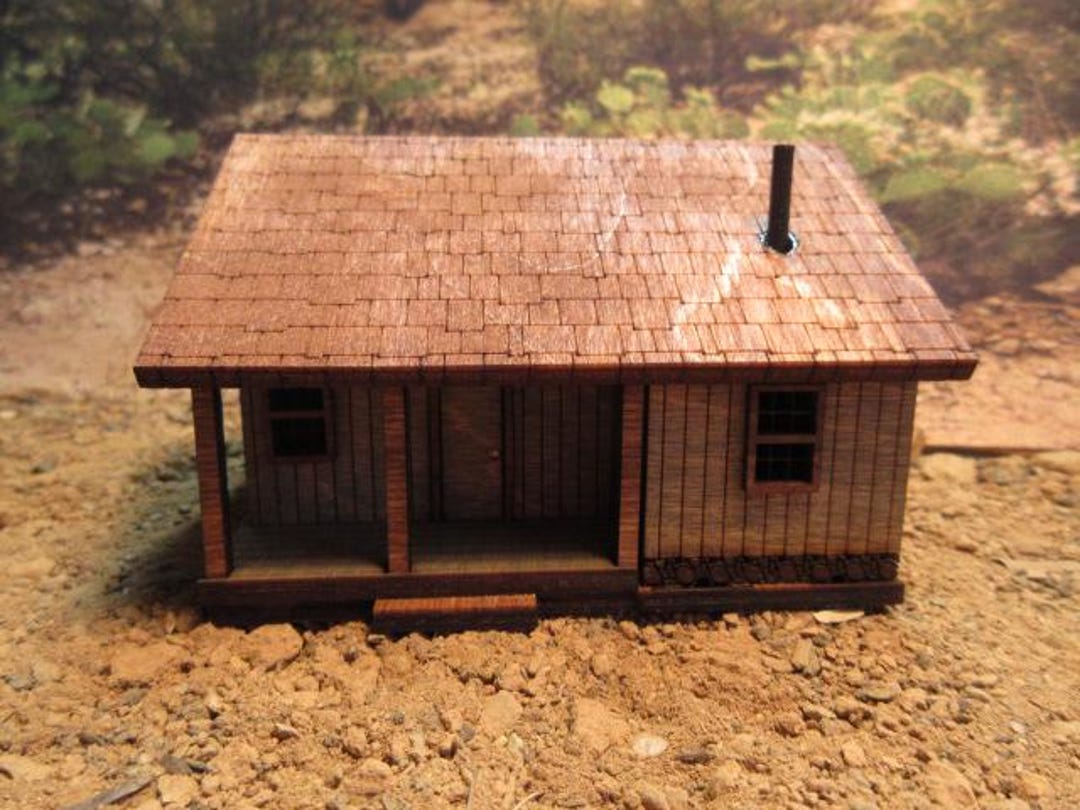 HO Scale Old West Farm House Cabin 1:87 Scale - Etsy