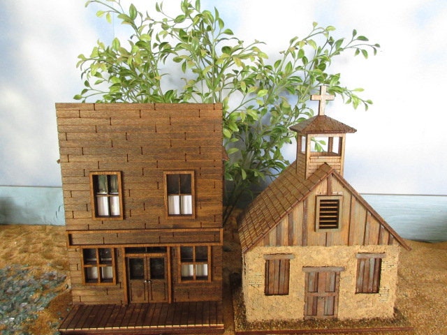 O Scale Miniature Lonesome Dove Church, Call, Gus, Texas Rangers ...