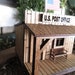 Miniature Old Western US Post Office Rustic Building American Old West ...