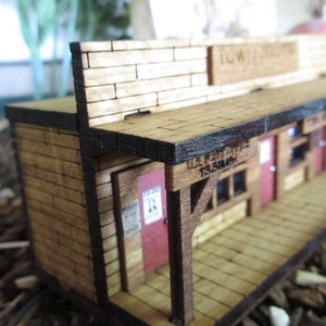HO Scale Miniature Old Western Town Center Rustic Building American Old ...