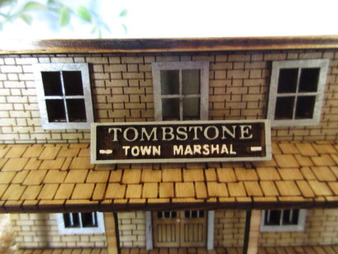 HO Scale 1:87 Miniature Tombstone Territory Town Marshal 1881 | Etsy