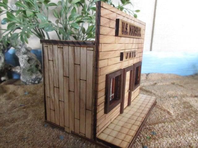 O Scale Miniature Old Western US Marshal and Jail House Model - Etsy